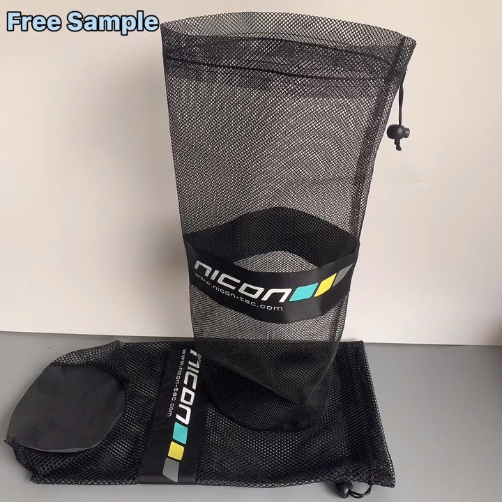 Large Drawstring Mesh Swim Bag Large Mesh Ball Bags With Drawstring ...