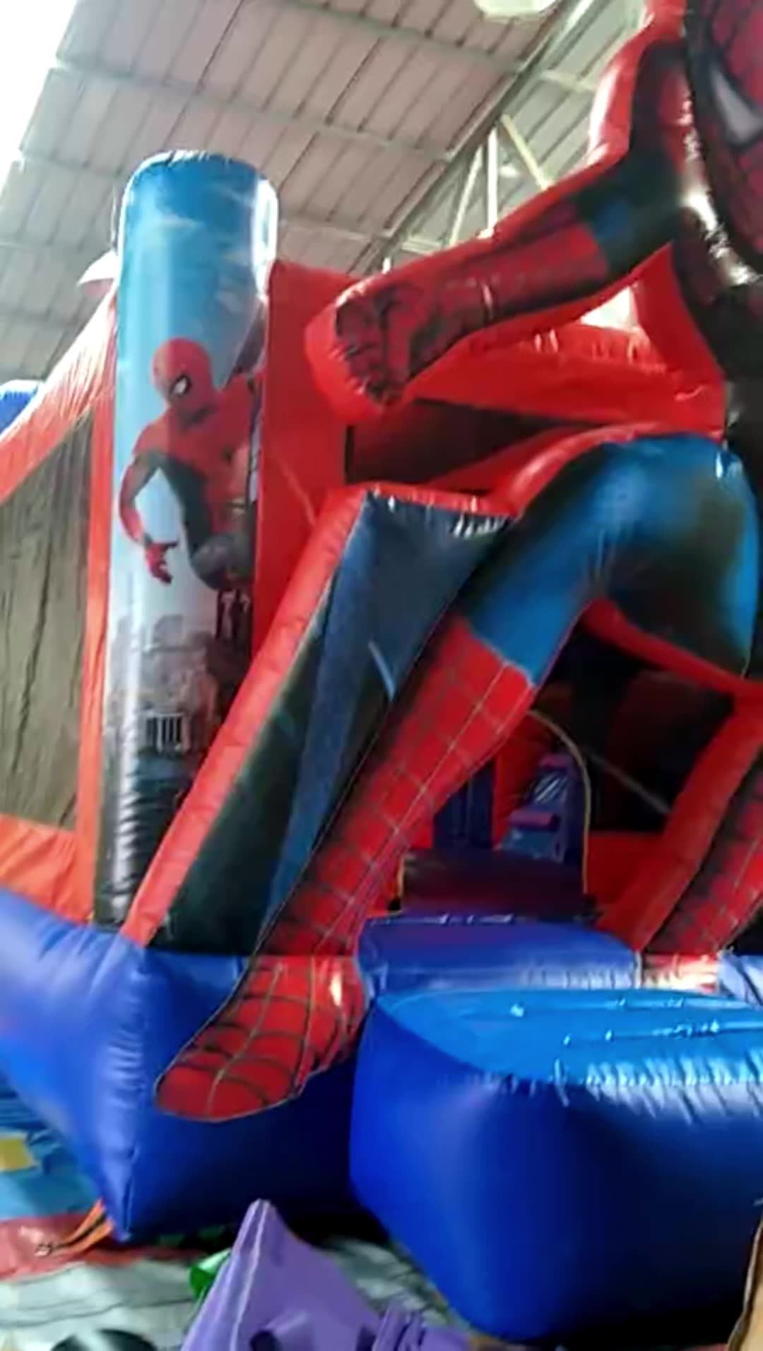Commercial Inflatable Spiderman Spider Man Popular Playhouse Water ...