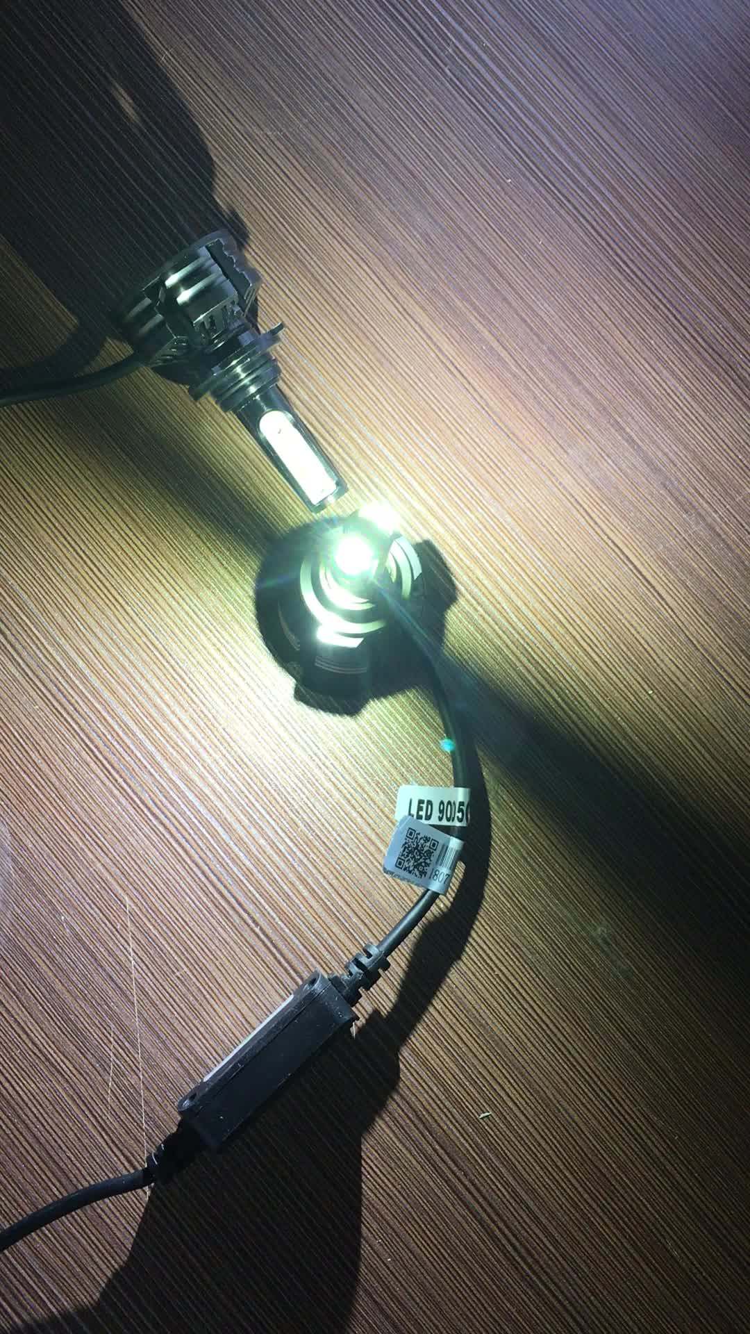 Adt Three Color 3000k 4300k 6000k Yellow White T6 Led Headlight H4 H7 ...