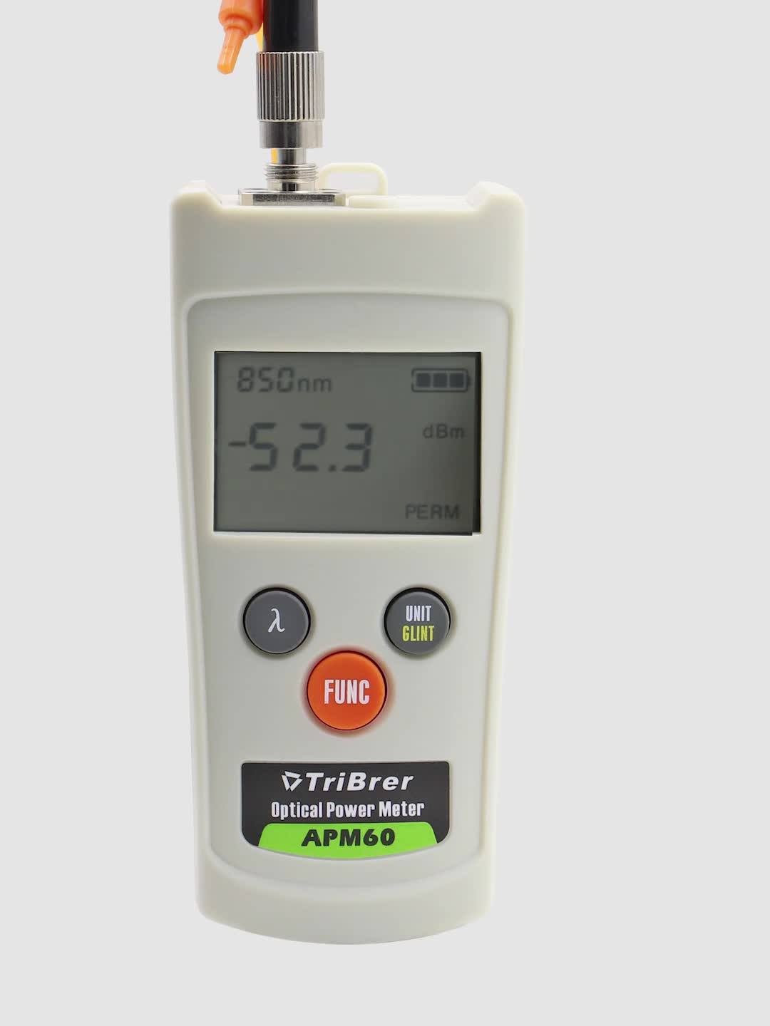 Tribrer Fttx Fiber Optic Opm Apm60 Optical Laser Source Power Meter ...