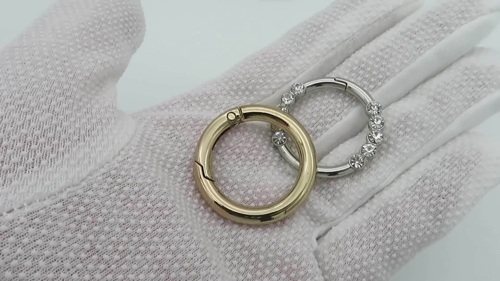 Custom High Quality O Ring Spring Gate Snap Hook Adjustable Metal O ...