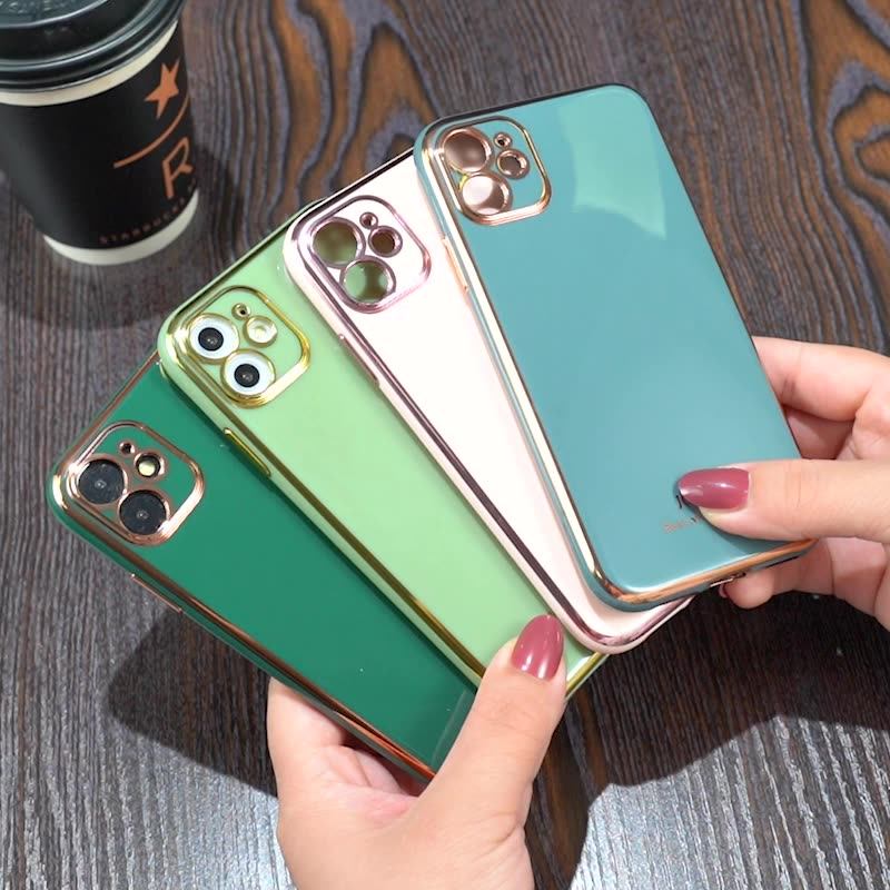 Luxury New Design Gold Plate Cute Style Phone Case Fashion Tpu Soft ...