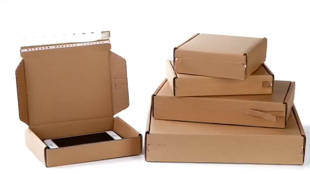 Custom Kraft Corrugated Self Seal Peel Strip Tear Off Usb Cable Charge ...