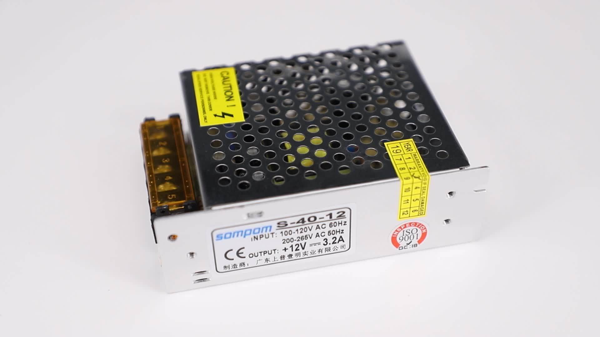 Hot Sale Smps 12v 3.2a Led Lighting Transformer 40w Switching Power ...