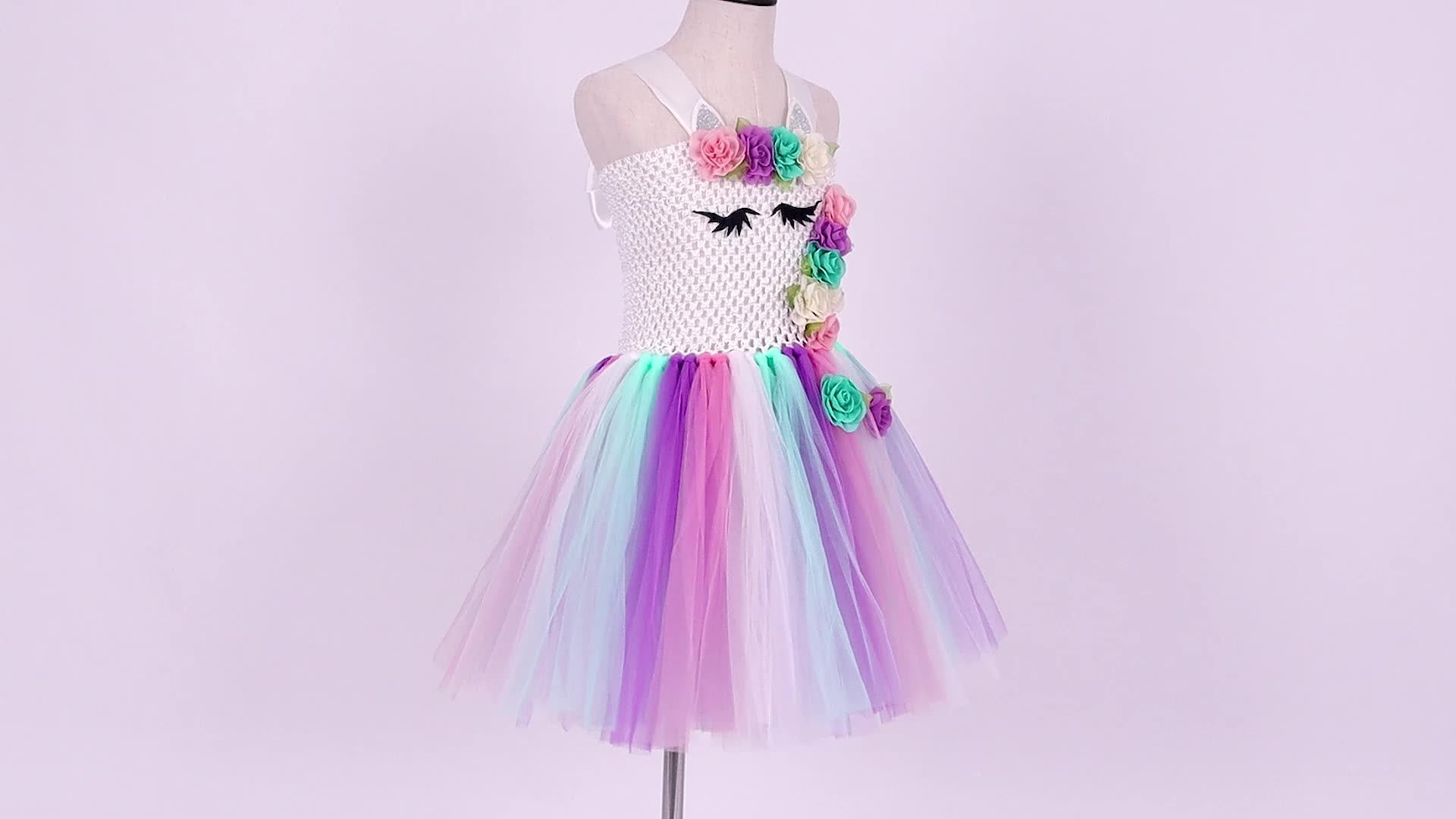 Girls Kids Unicorn Costume Princess Tutu For Little Girls Fancy Unicorn ...
