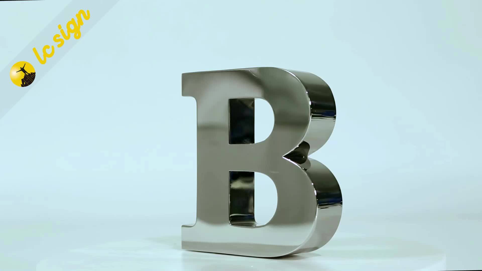 Custom Laser Cut Stainless Steel Metal Logo Sign Letter Indoor Decor ...