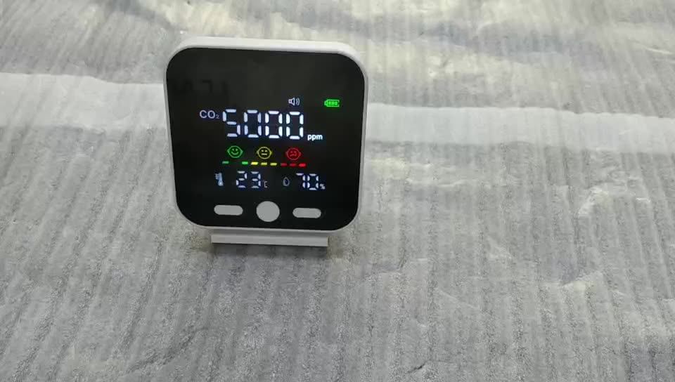 Dm89 Co2 Detector Co2 Sensor Analyzer Meter Multifunctional Air Quality Monitor Detector ...