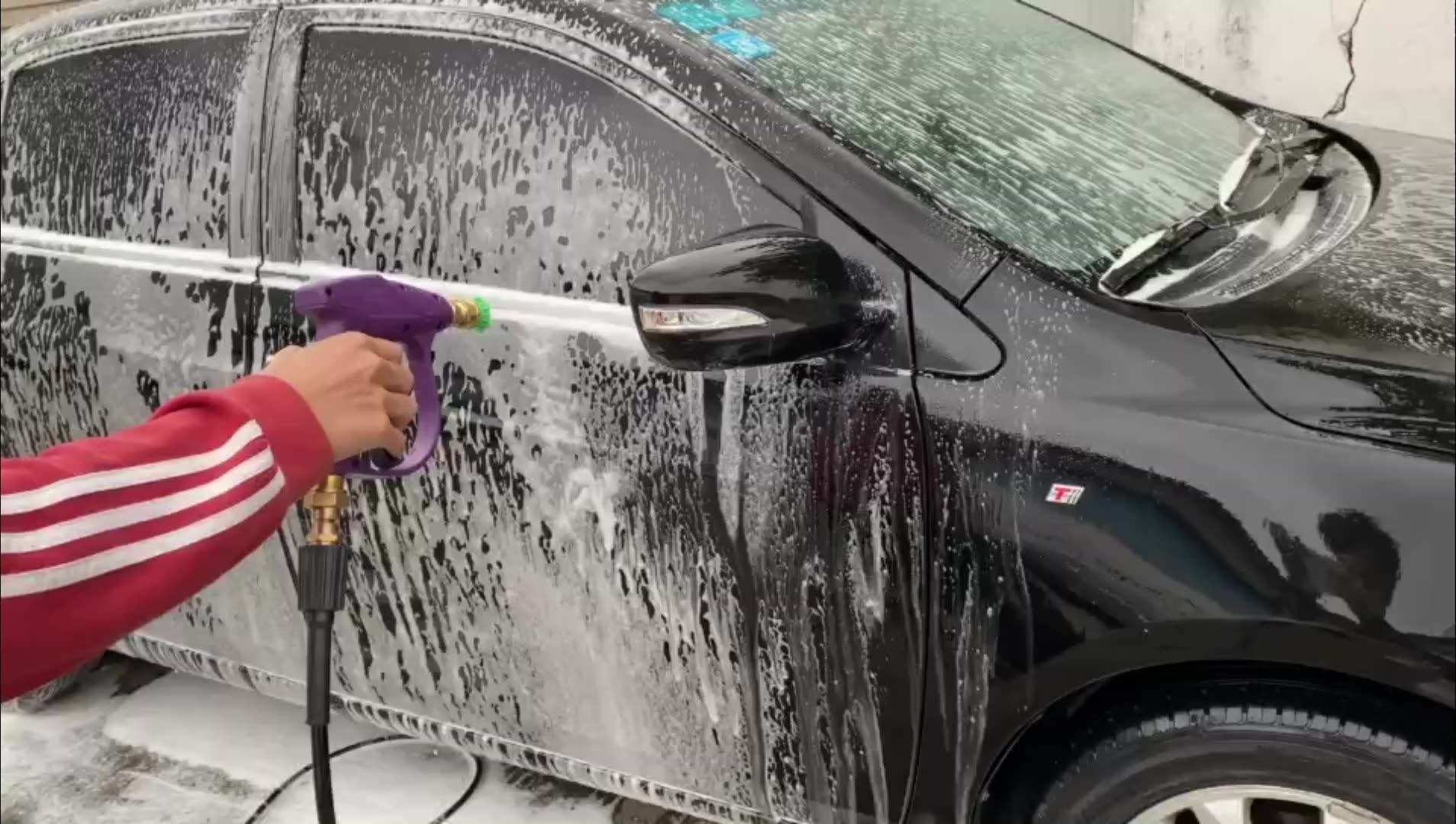 Sps High Pressure Carwash Equipment Purple Water Short Spray Gun ...