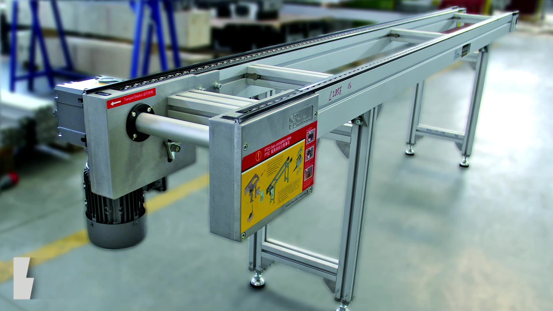 Top Quality Aluminium Profile Pts2 Accumulating Pallet Chain Double ...