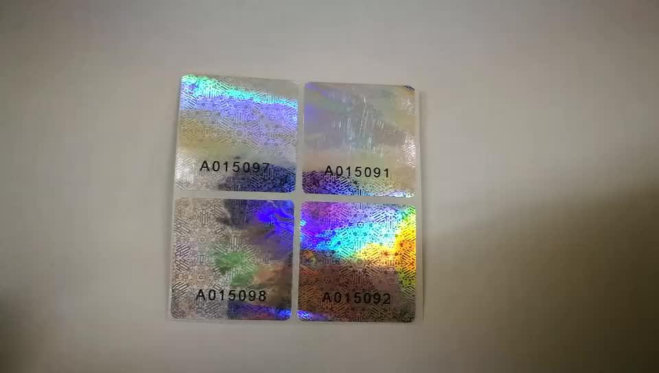 Security Printing Paper Anti-counterfeiting Hologram Sticker - Buy ...