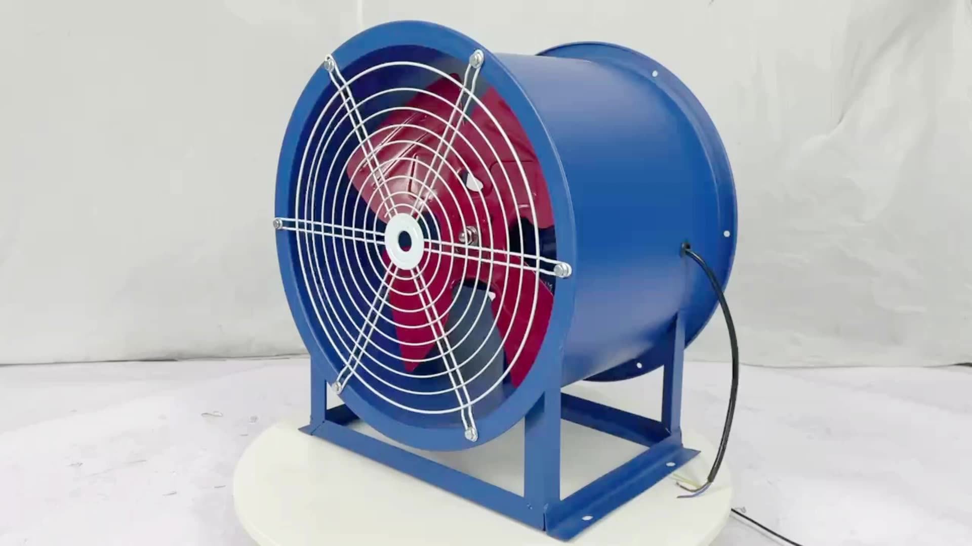 Fire Smoke Exhaust Fan Axial Flow Industrial Low Noise And High ...