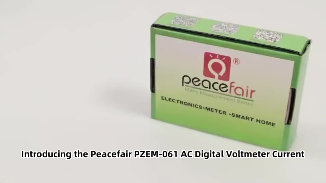 Peacefair Pzem-061 80-260v 100a 4in1 Ac Digital Voltmeter Current Panel ...