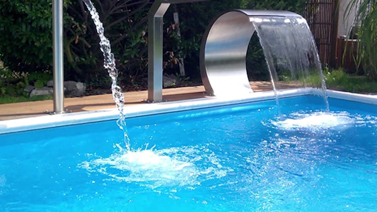Stainless Steel Water Curtain Gardening Outdoor Water Fall Fountain ...