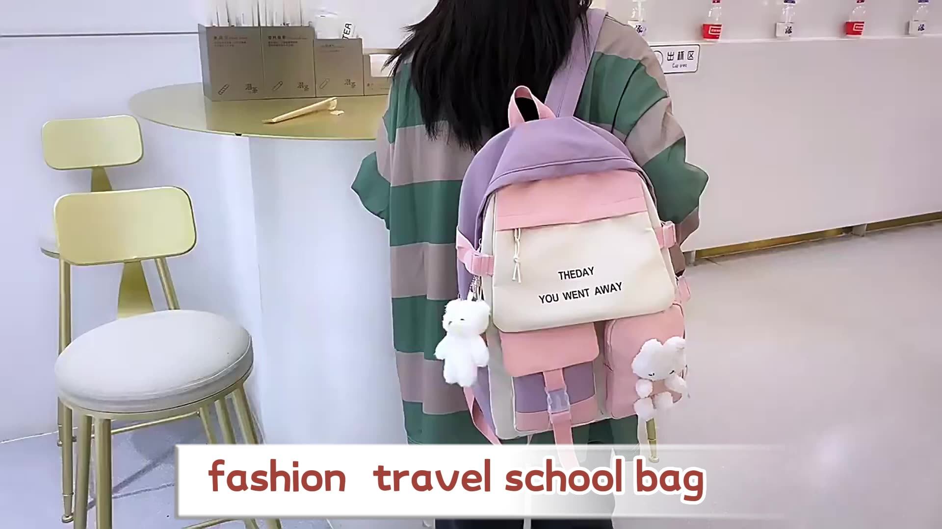 Allo Canvas Durable School Handbags Backpack Set Mochilas High Quality ...