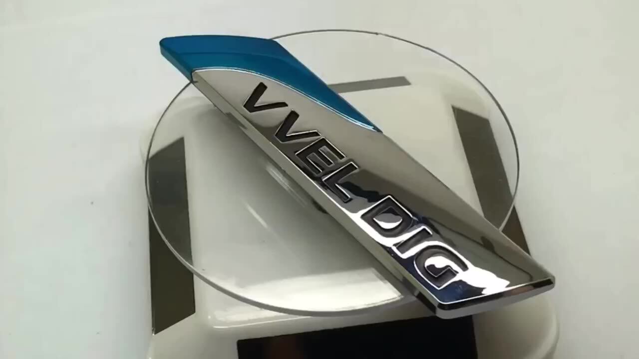 Custom 3d Chrome Car Emblem Sticker Plating Letters Auto Badge - Buy 3d ...