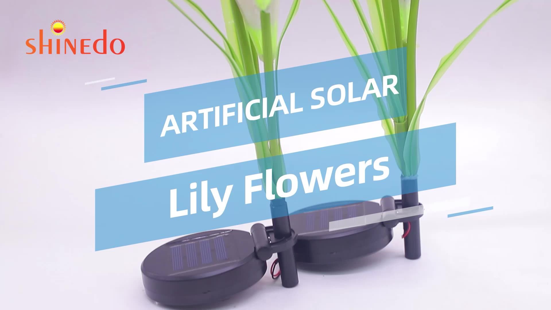 Solar Garden Lights Led Light Outdoor Multi-color Changing Lily Solar ...