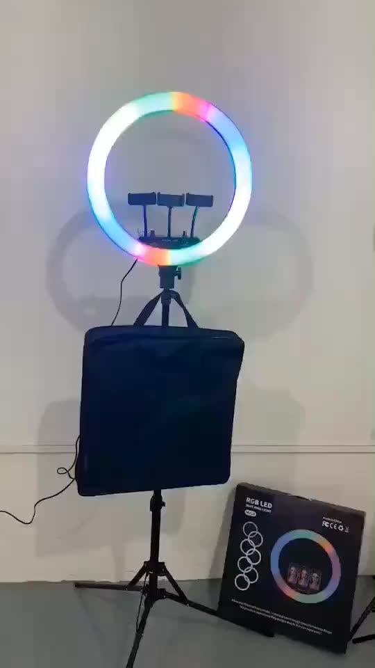 Wholesale 45cm 18inch Adjustable Led Rgb Colorful Ring Light ...
