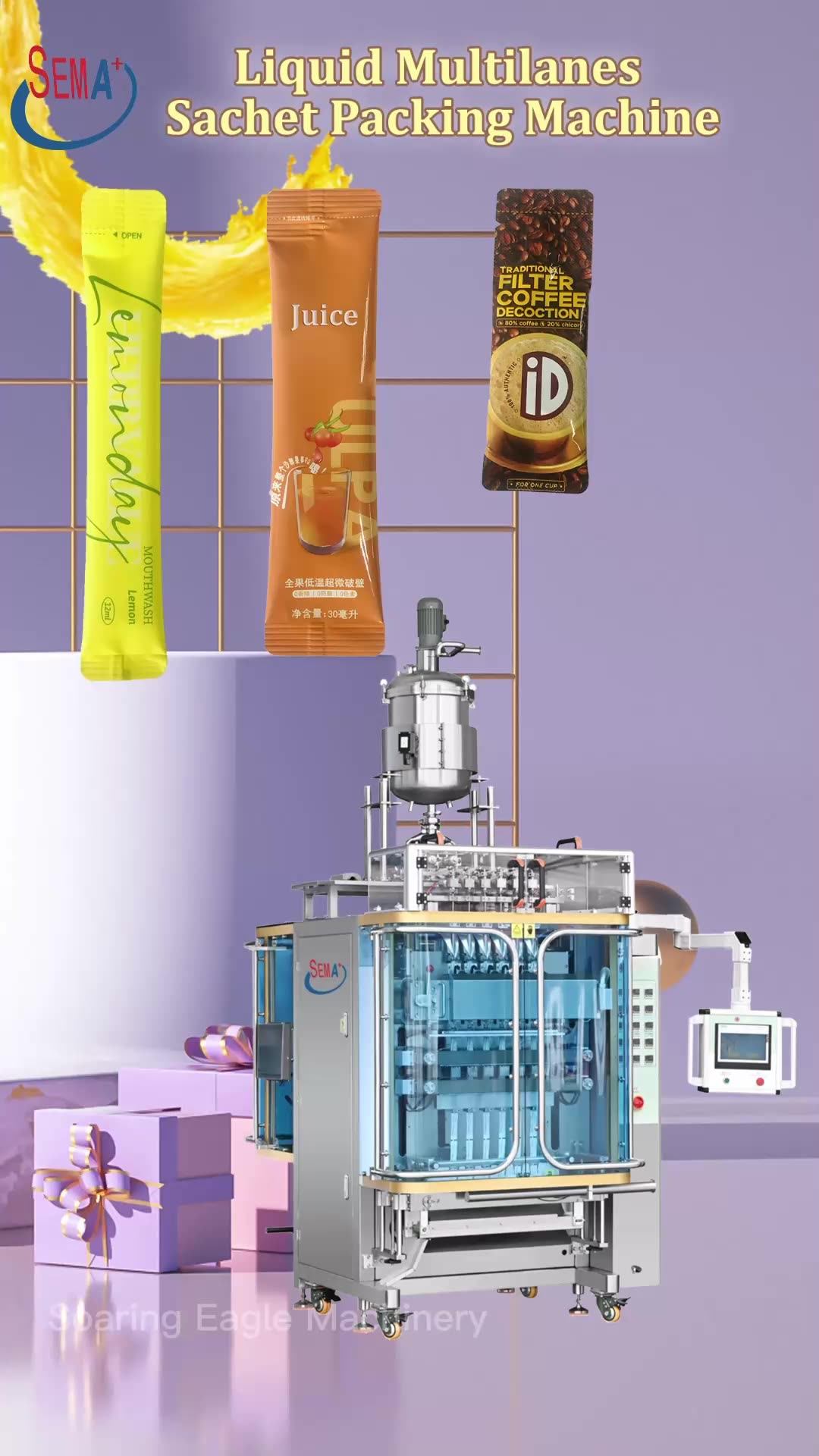 Automatic Liquid Small Stick Shaped Sachet Pouch Packing Machine - Buy ...