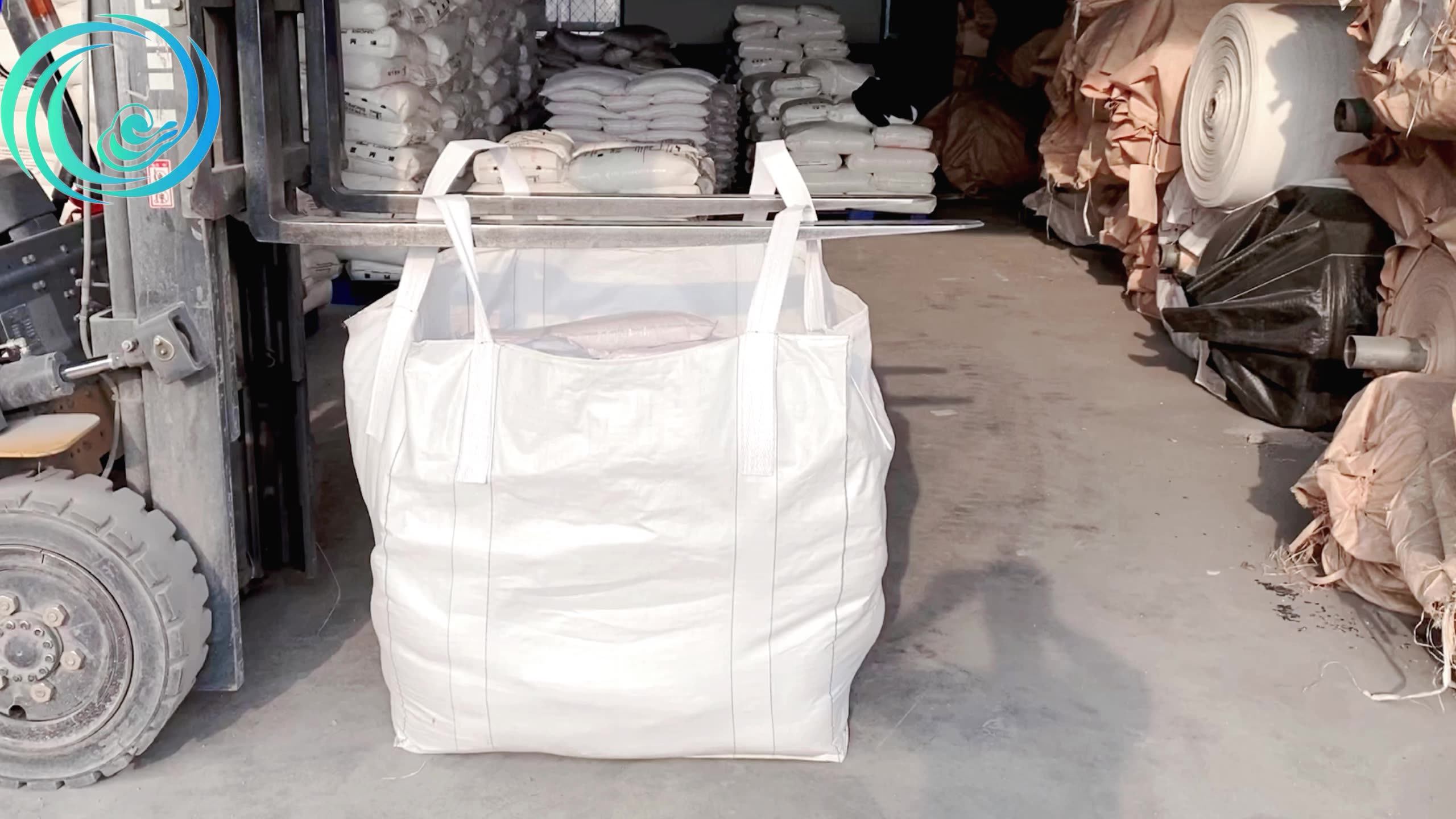 1 Ton Plastic Container Jumbo Mineral Circular Big Bags Pp Woven Sacks ...