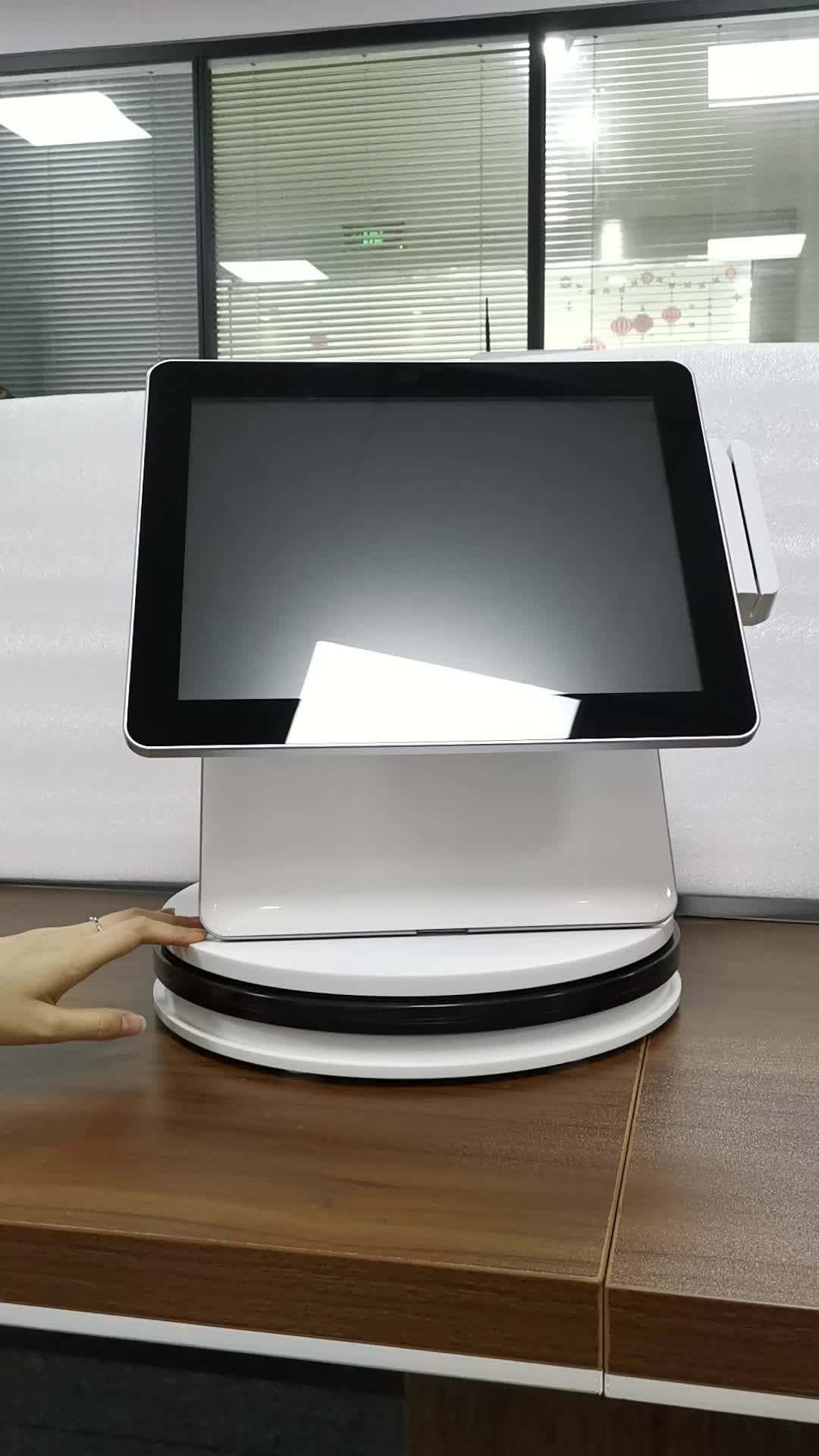 15'' Double Display Capacitive Touch Pos All In One Dual Screen Pos ...
