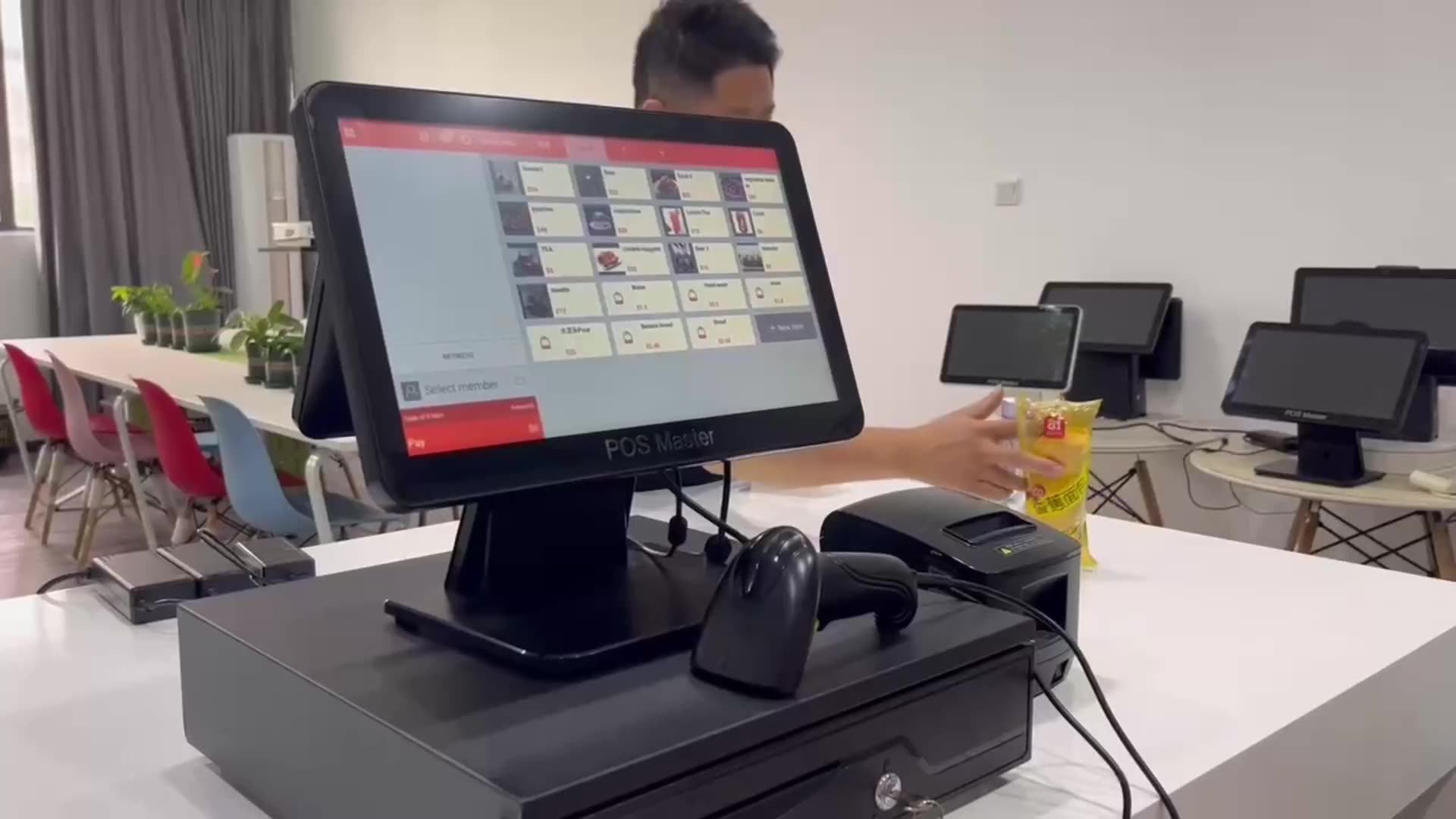 Touch Screen Pos Machine Android Smart All In One Pos Terminal System ...