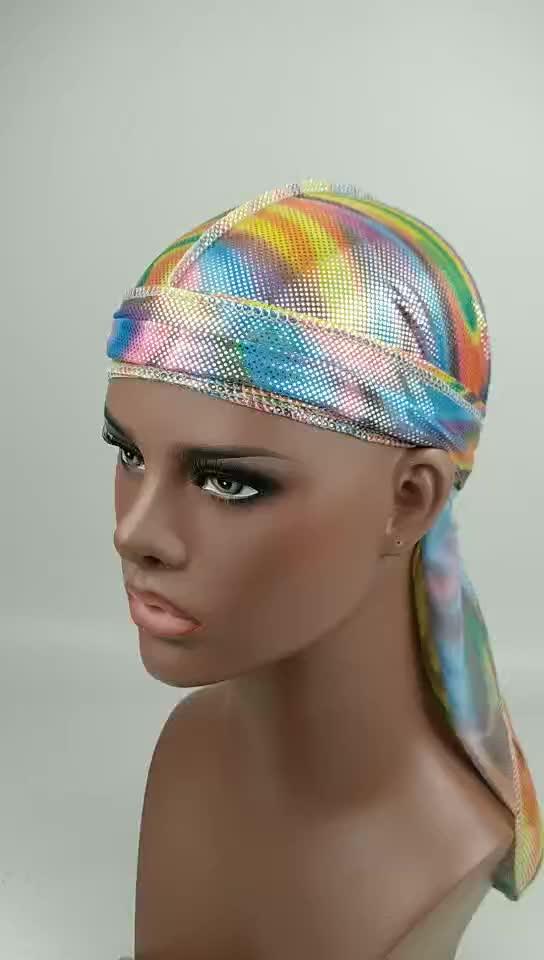 Factory Men Rainbow Sparkly Silky Durags - Buy Durag,Silky Durag,Men ...
