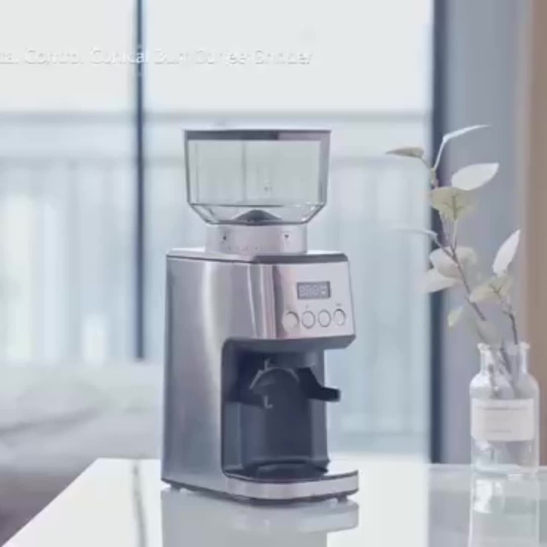 Commercial Household Coffee Grinder Machine 40mm Electric Burr Coffee Grinder Anti Static ...