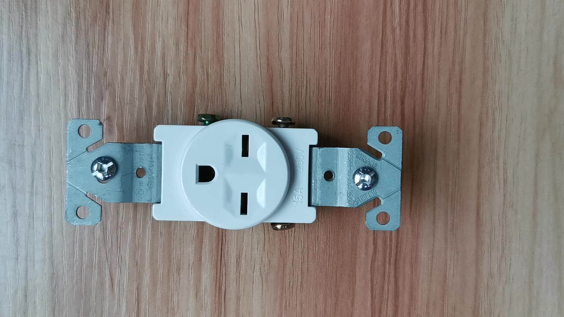 Us Nema 5-15r Flush Panel Mount,Generator Nema 5-15 Socket & Receptacle ...