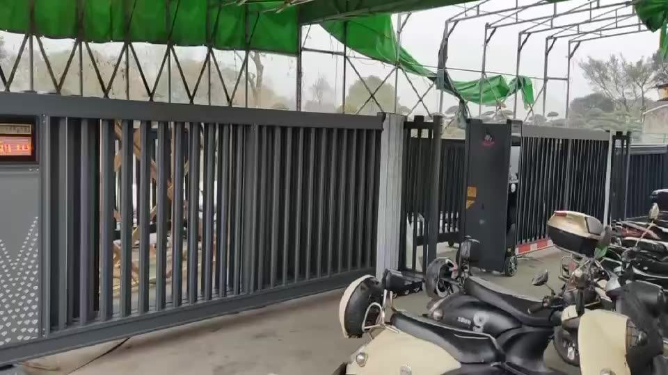 Modern Sliding Walk Through Gate Motor Italy Automatic Galvanized Iron ...
