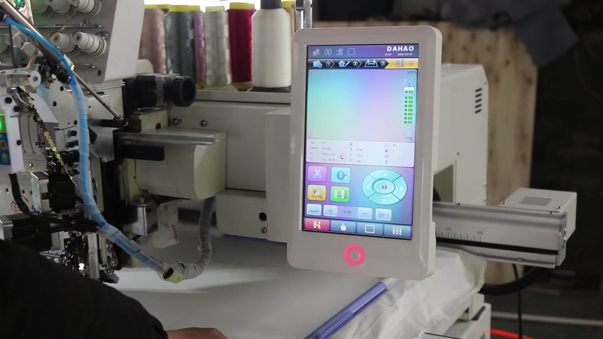 A Single Head Automatic Small Embroidery Machine With Sequin And Hat ...