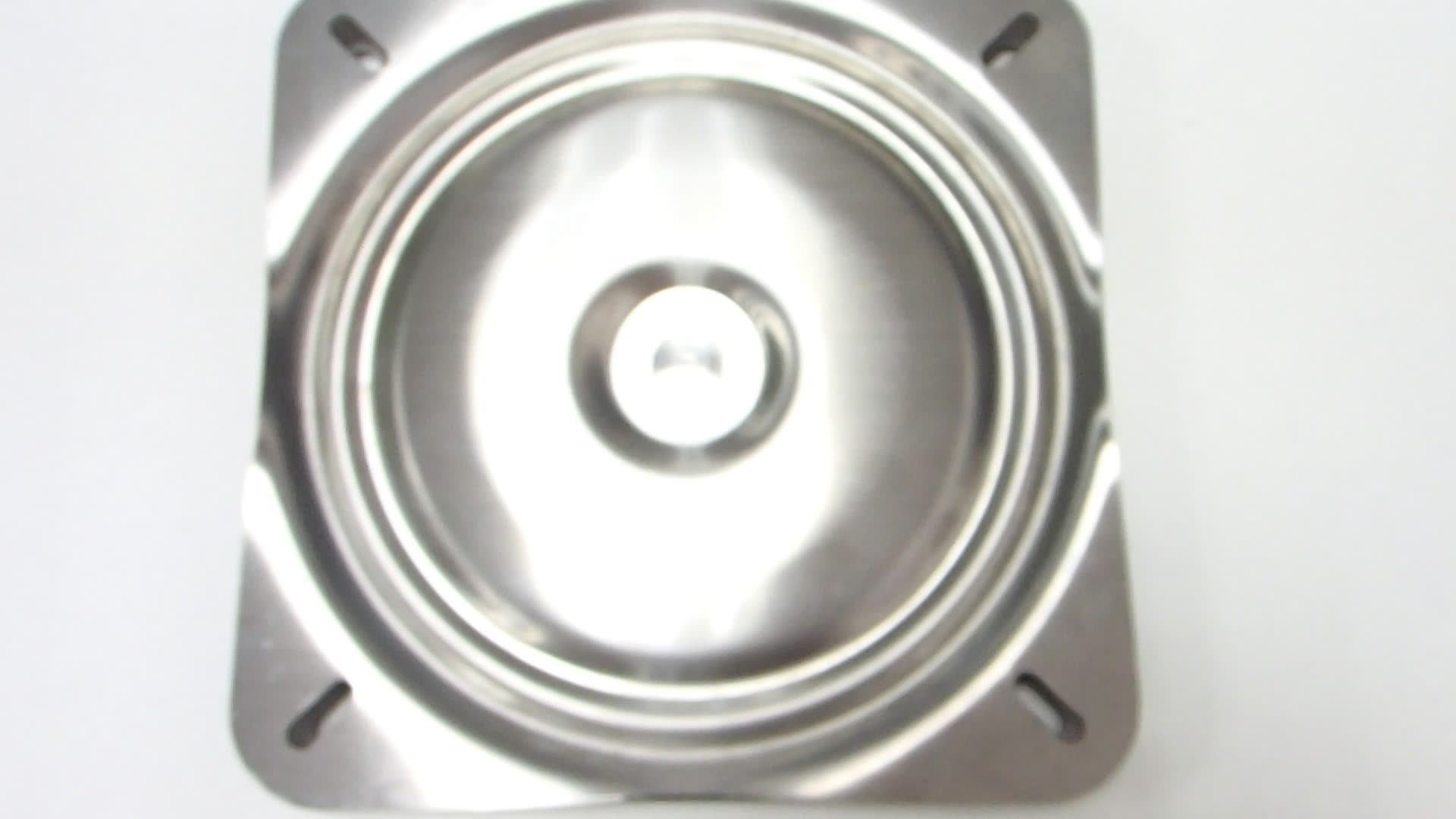 10" Stainless Steel 360 Degree Free Rotation Swivel Plate Bar Stool ...