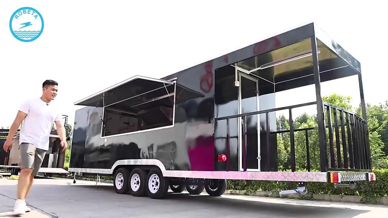 China Barbecue Mobile Food Caravan Kitchen Fast Food Truck Cars For ...