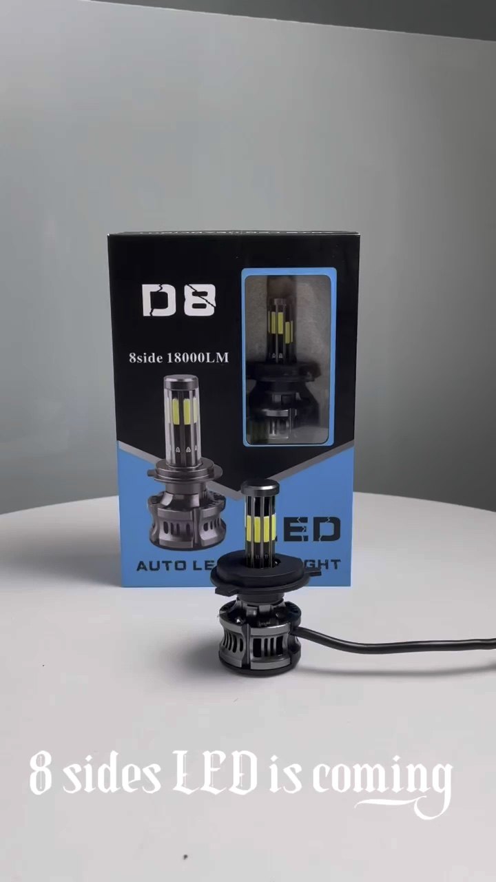 Super Bright Automotive Lighting E4 H11 360 Degree 4 Sides Cob Led Car ...