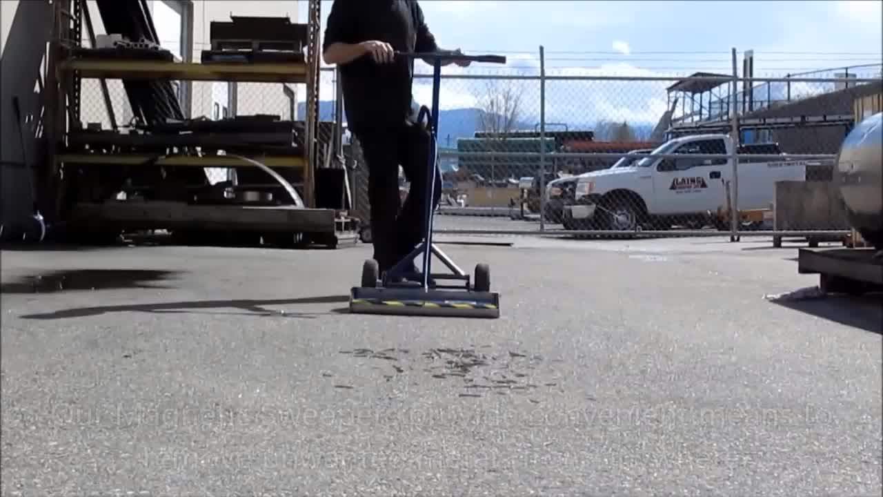 36 Inch Magnetik Mesin Pembersih Lantai Mengambil Besi Scrap Dengan ...