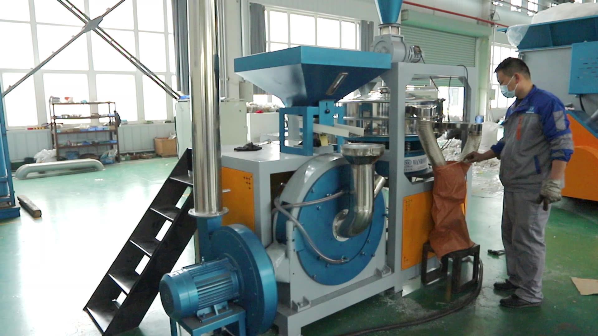 Waste Hdpe Plastic Powder Grinder Miller Pe Pulverizer Machine - Buy Pe ...