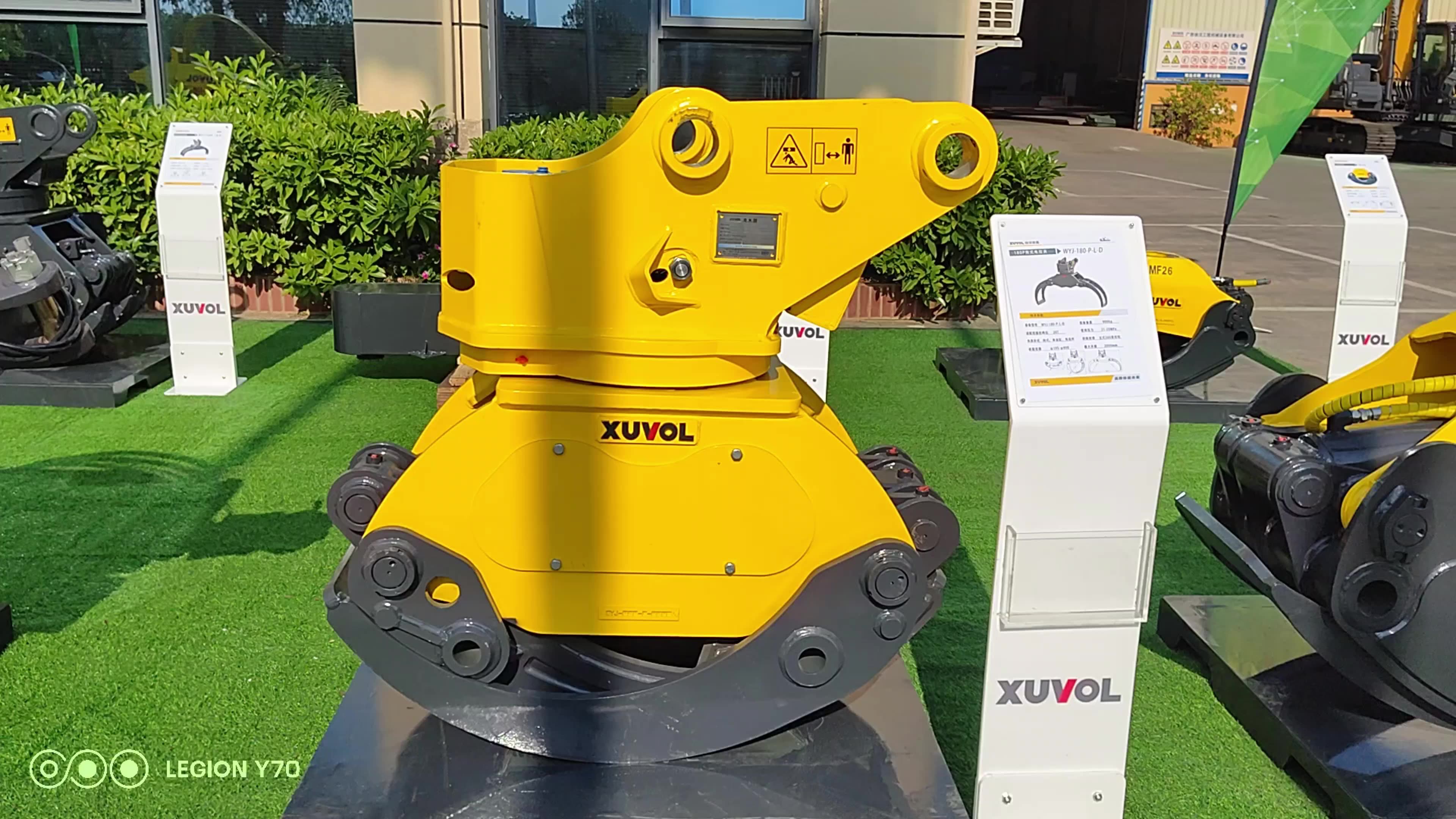 Xuvol Mini Excavator Rotating Log Grapple Loading And Unloading ...