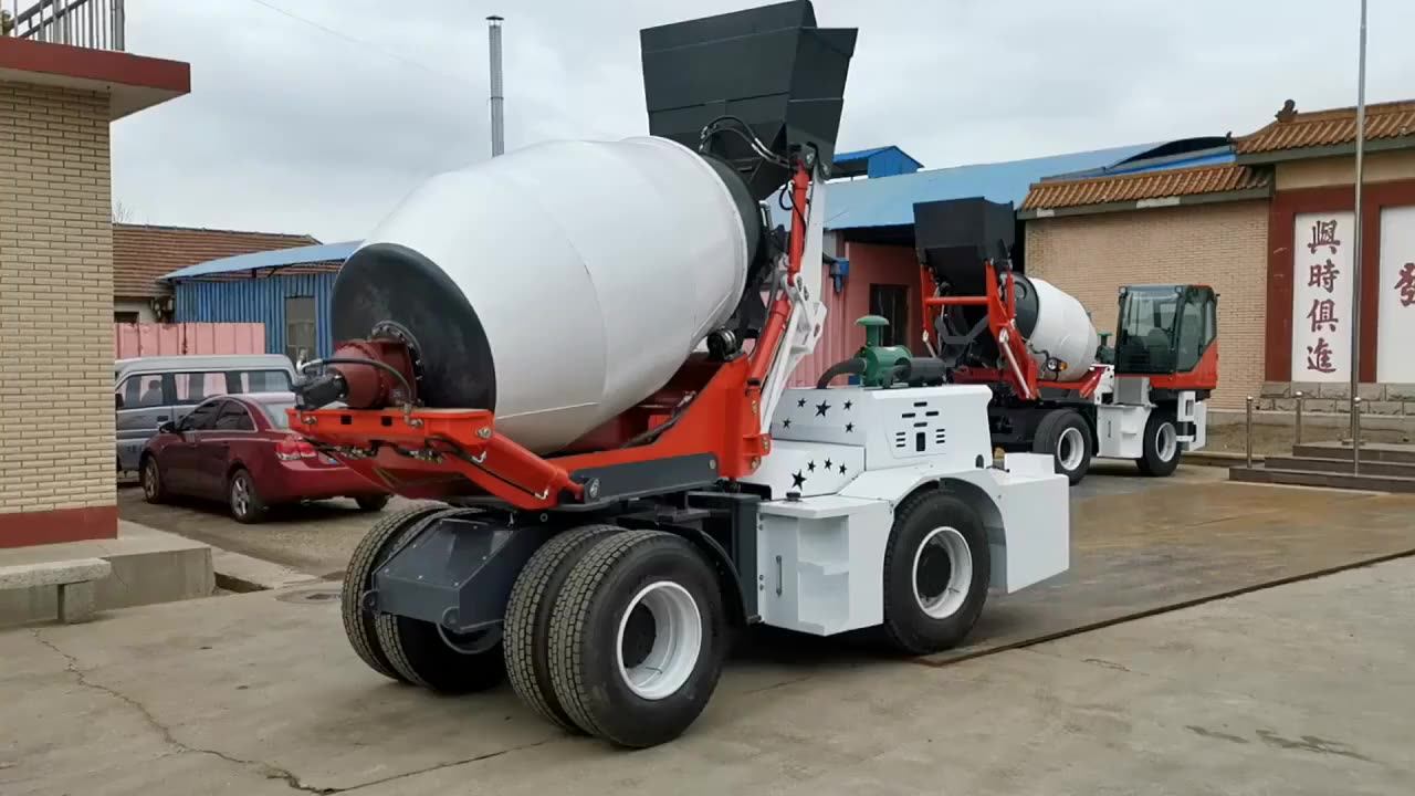 2m3 Bétonnière Avec Chargeur Camion Modèle Foret Béton Mélangeur ...