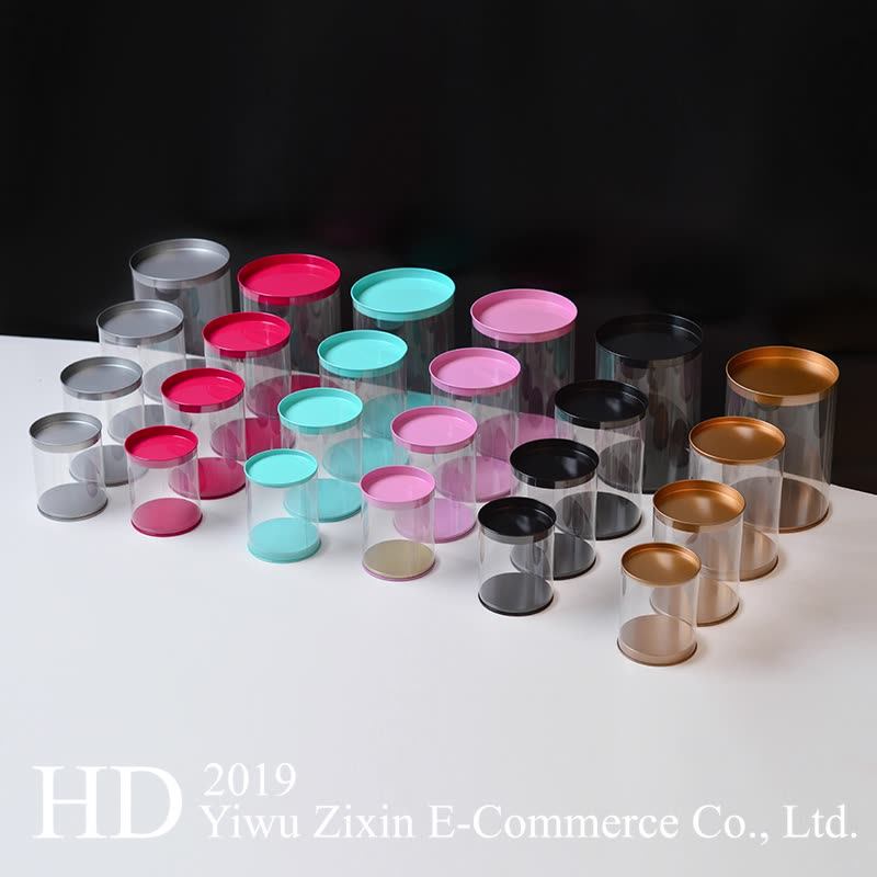 Beauty Blender Transparent Plastic Cylinder Packaging Box With Tinplate ...