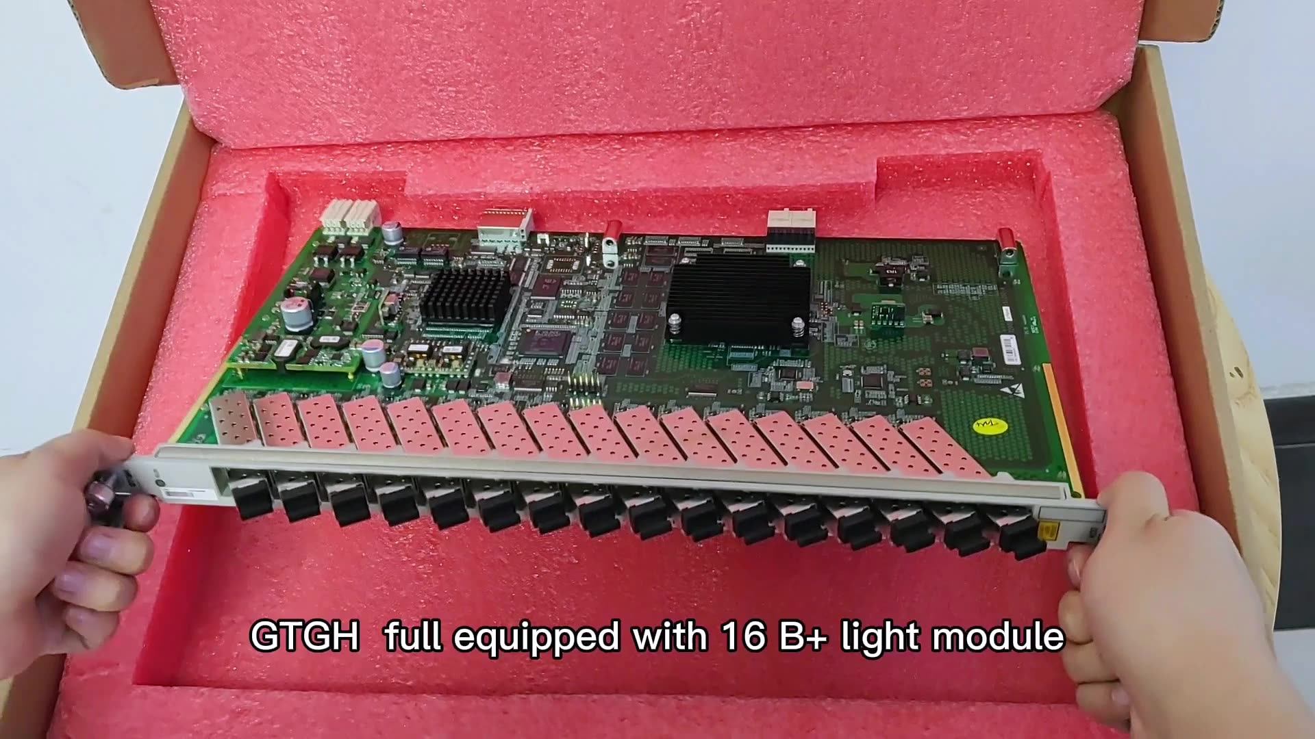 16ports Gtgh Gpon Service Board With 16port Sfp Modules C++ For Fiber ...