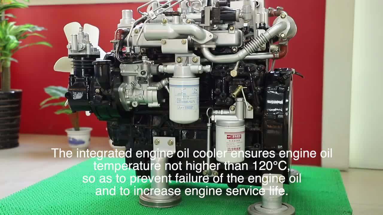 50hp Turbo Excavator Engine Multi Cylinder Diesel Machinery Water ...
