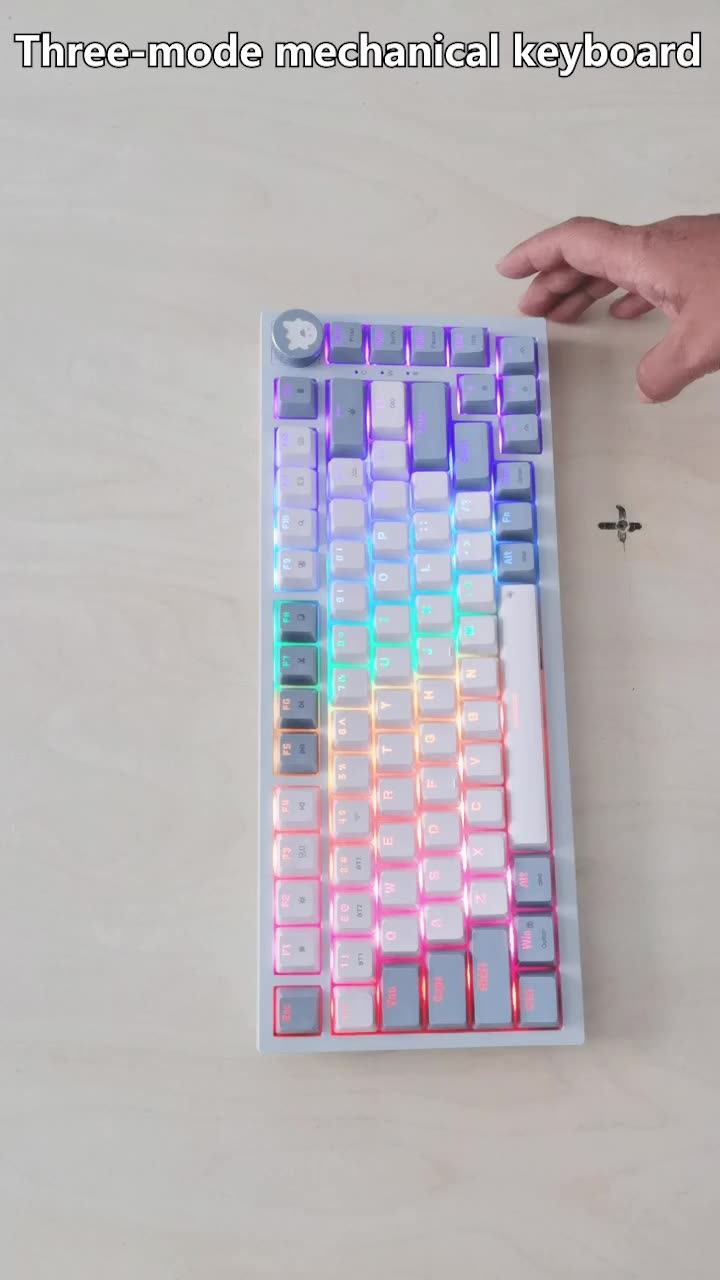 Mechanical Keyboard Gaming Keyboard Gamer Gasket Wireless Wired Three ...