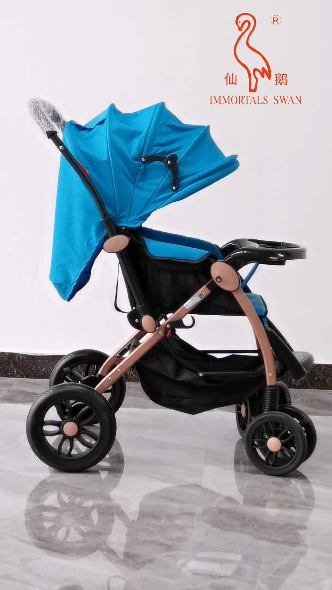 Factory Direct Front And Rear Switching Stroller Four-wheel Four-brake ...
