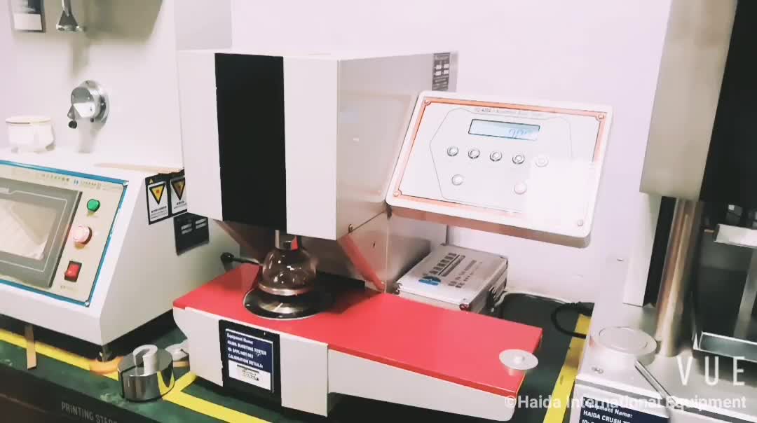 Mullen Digital Burst Force Strength Testing Machine For Cardboard ...