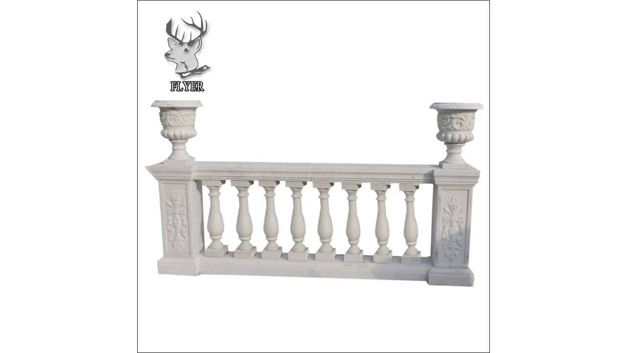 Hand Carving White Stone Balcony Baluster Railing For Sale - Buy Stone ...