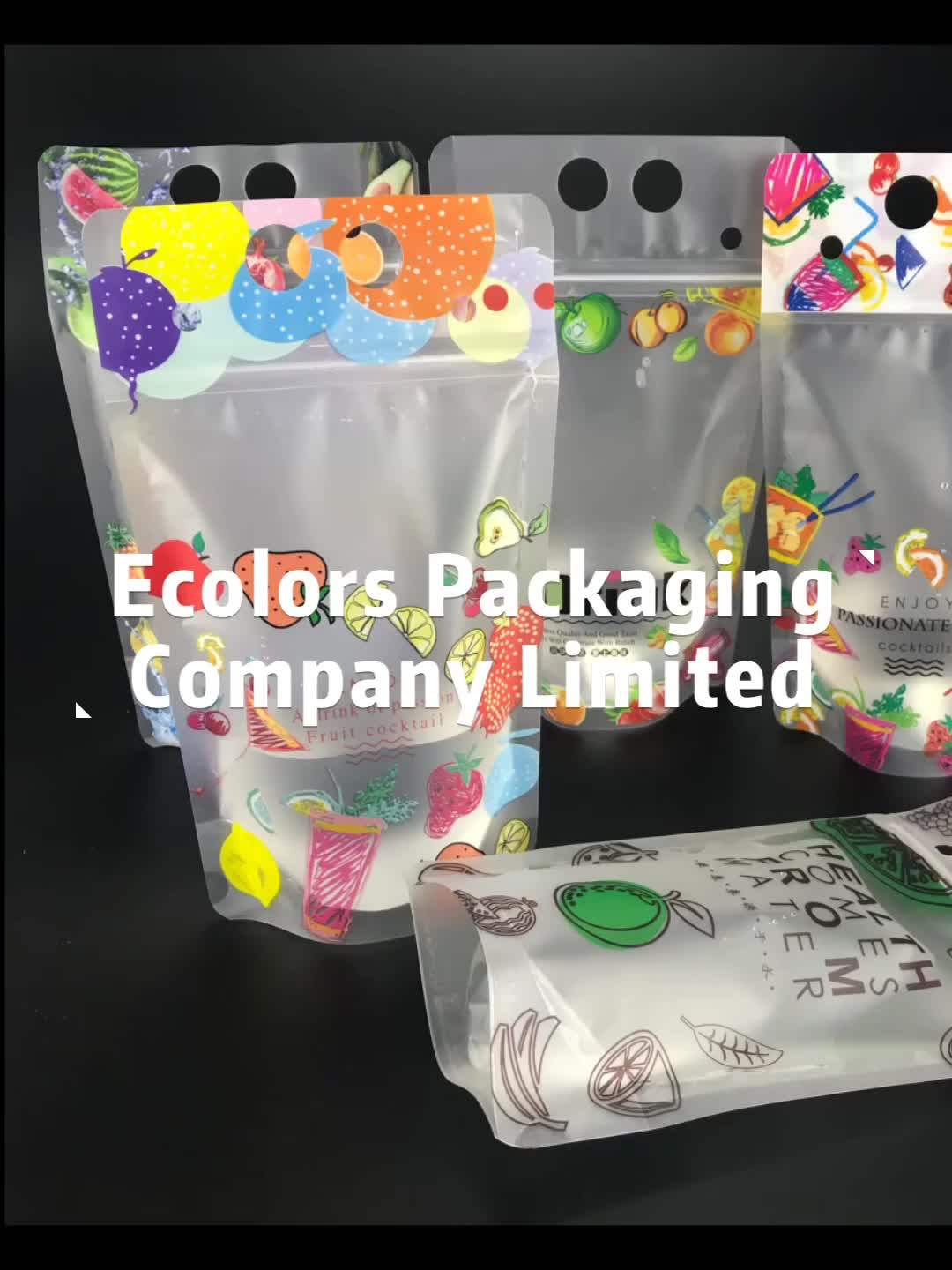 300 Ml 500 Ml Custom Printing Matte Clear Ziplock Bubble Milk Tea ...