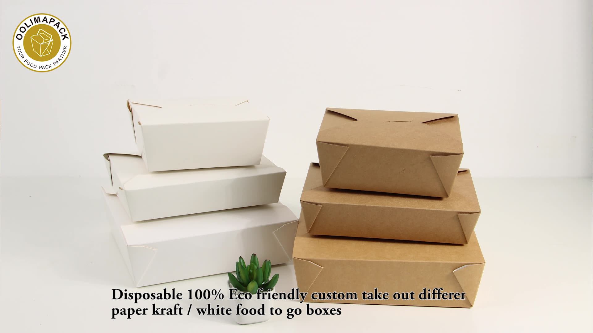 Disposable Cardboard Microwave Safe Paper Lunch Box Bento Brown Box For ...