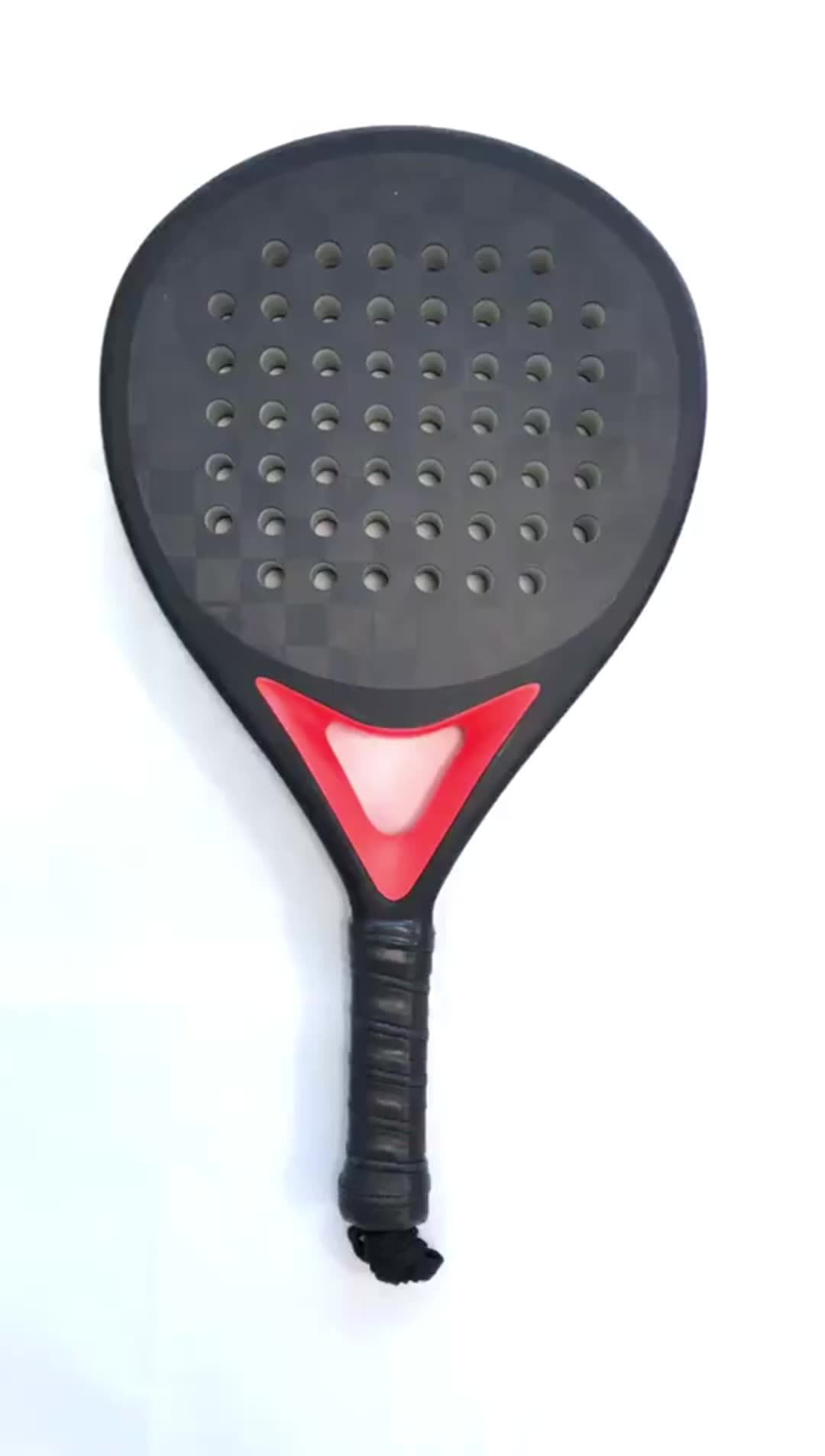 Custom Black Color Padel Tennis Racket 3k/18k Carbon Fiber Faces,Carbon ...