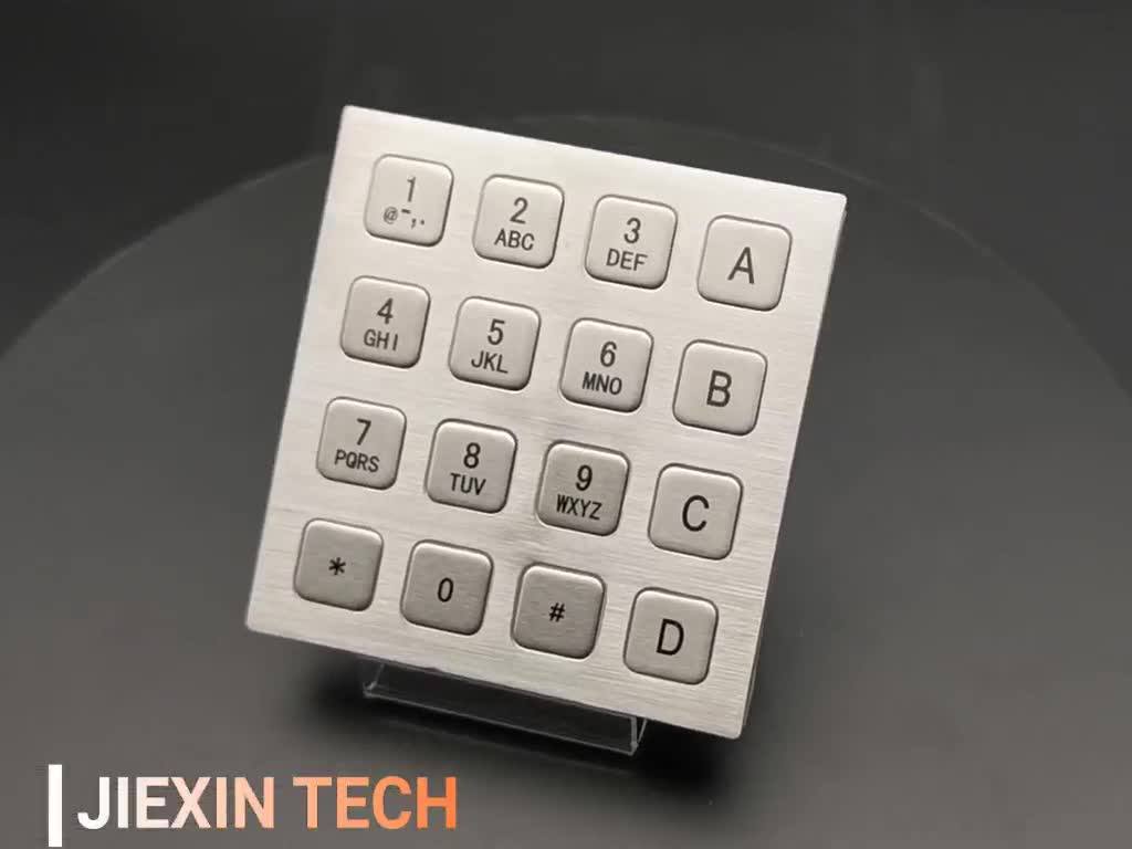 Customized Ip65 Stainless Steel 4x4 Waterproof Metal Number Electronic ...