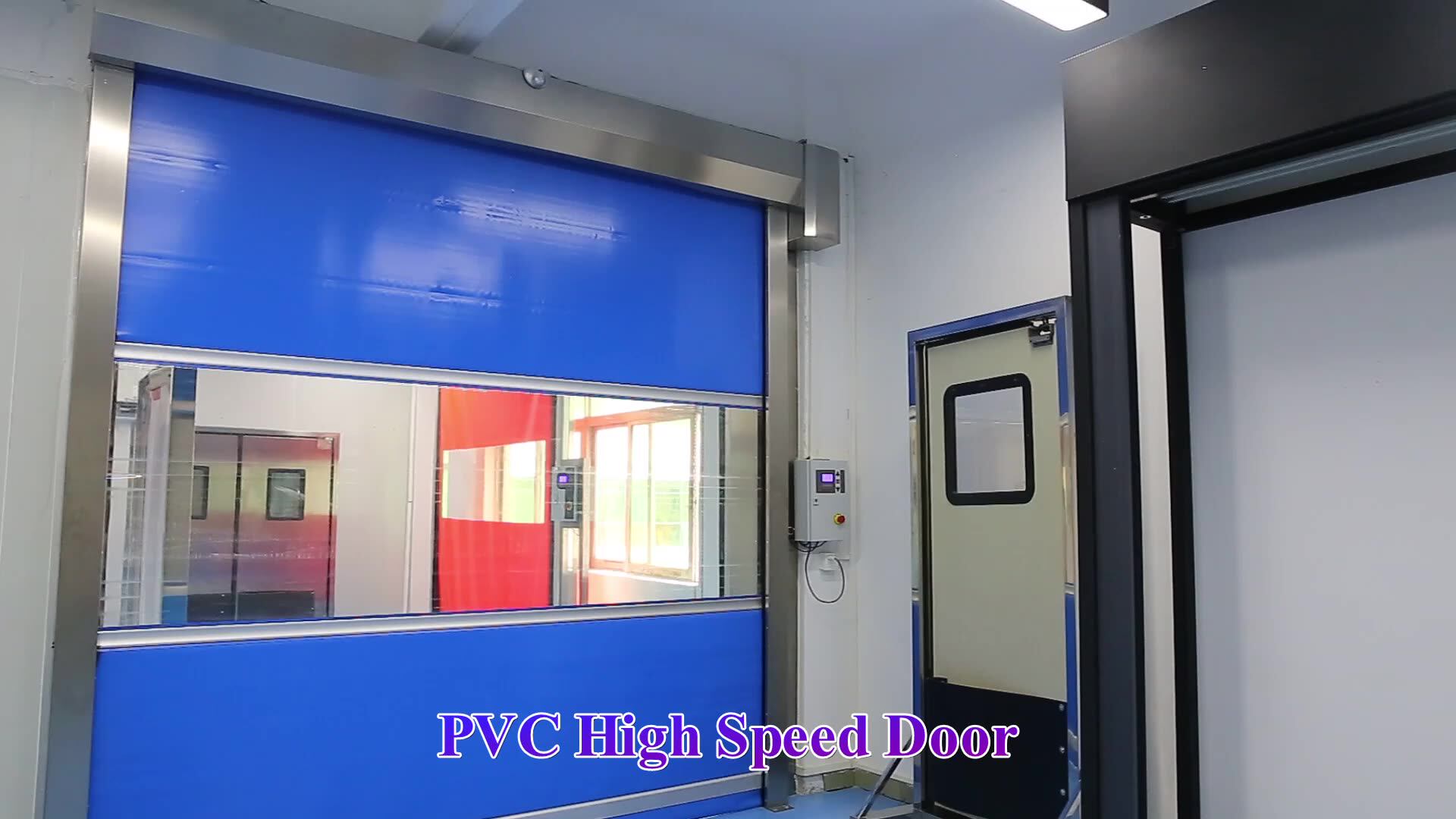 Ce Factory Pvc Roller Shutter Door Automatic Fast High Speed Vertical ...