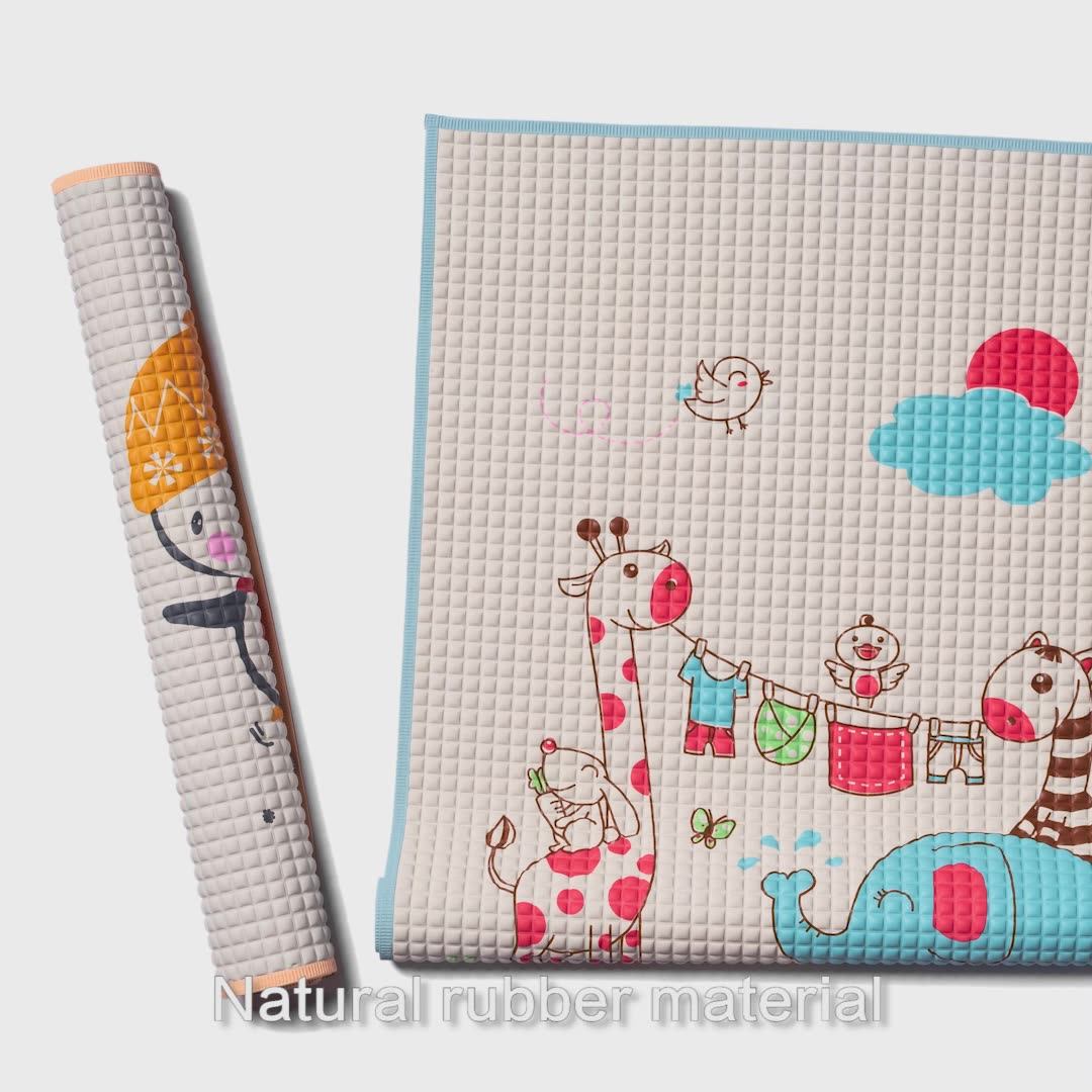 New Design Air-filled Rubber Cot Sheet Baby Folding Play Mat Waterproof ...